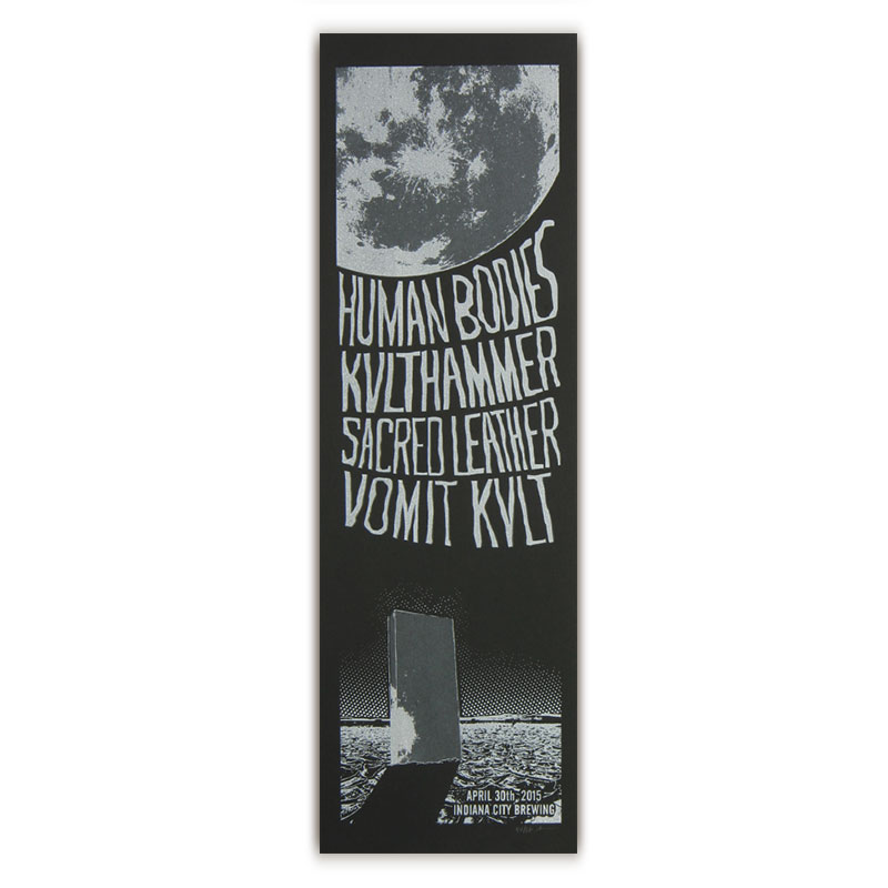Human Bodies/Kvlthammer Gigposter | 4/30/2015 | Long Live Design Labs