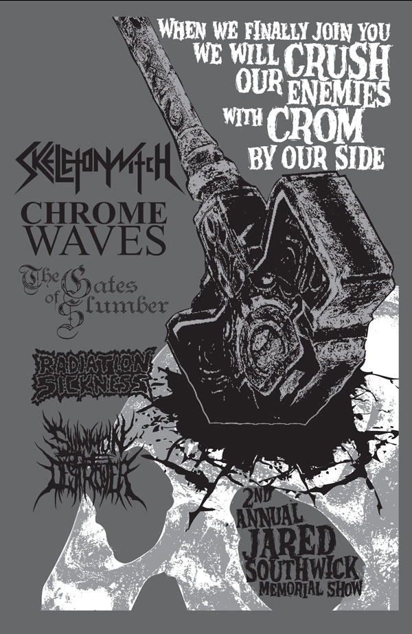 Jared Southwick Memorial Show Gigposter 2012 | Long Live Design Labs