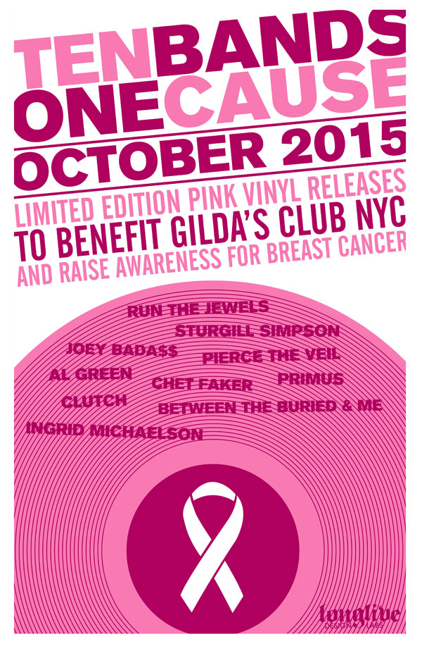Ten Bands One Cause Poster 2015 | Long Live Design Labs